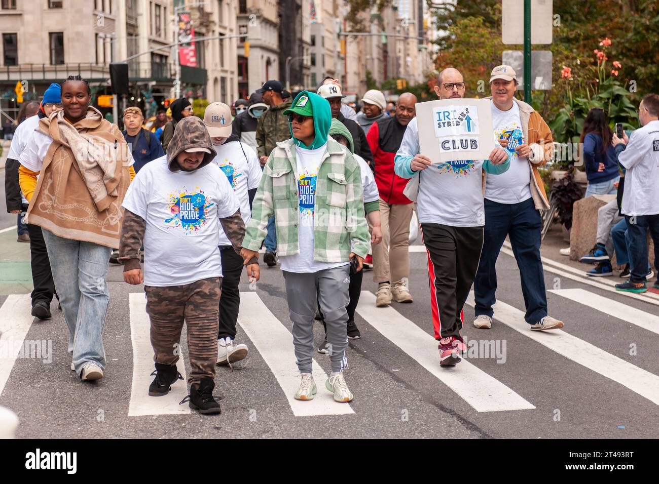 People with disabilities and their supporters march from Madison Square ...