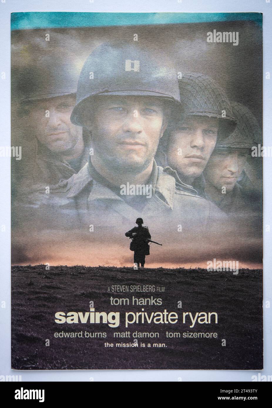 Front Cover Of Publicity Information For The Movie Saving Private Ryan