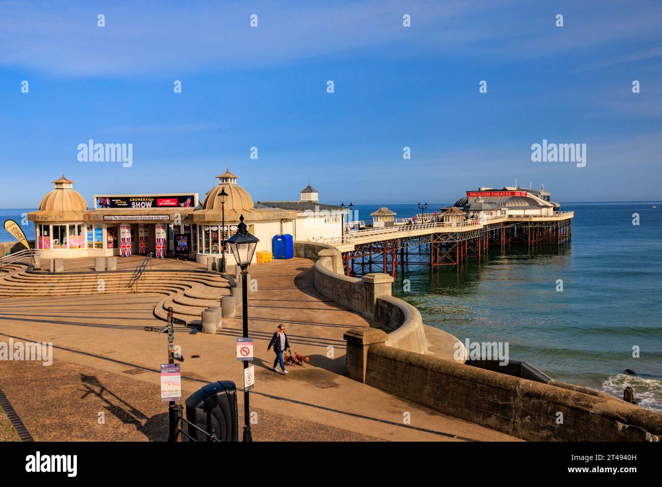 The Grade II Listed seaside pier in Cromer, Norfolk, England, UK Stock ...