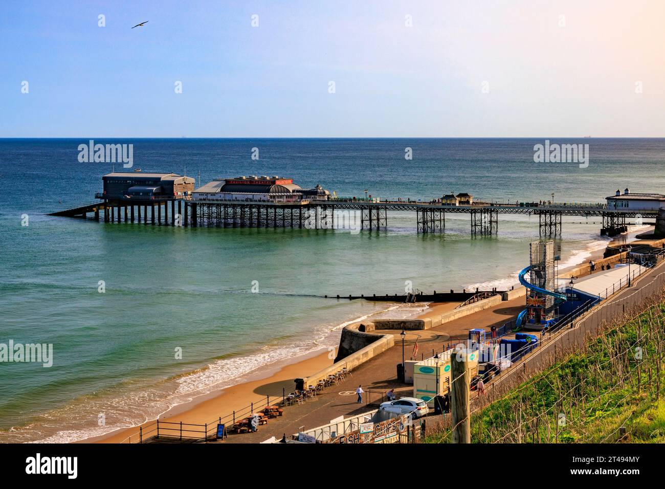 The Grade II Listed seaside pier in Cromer, Norfolk, England, UK Stock ...