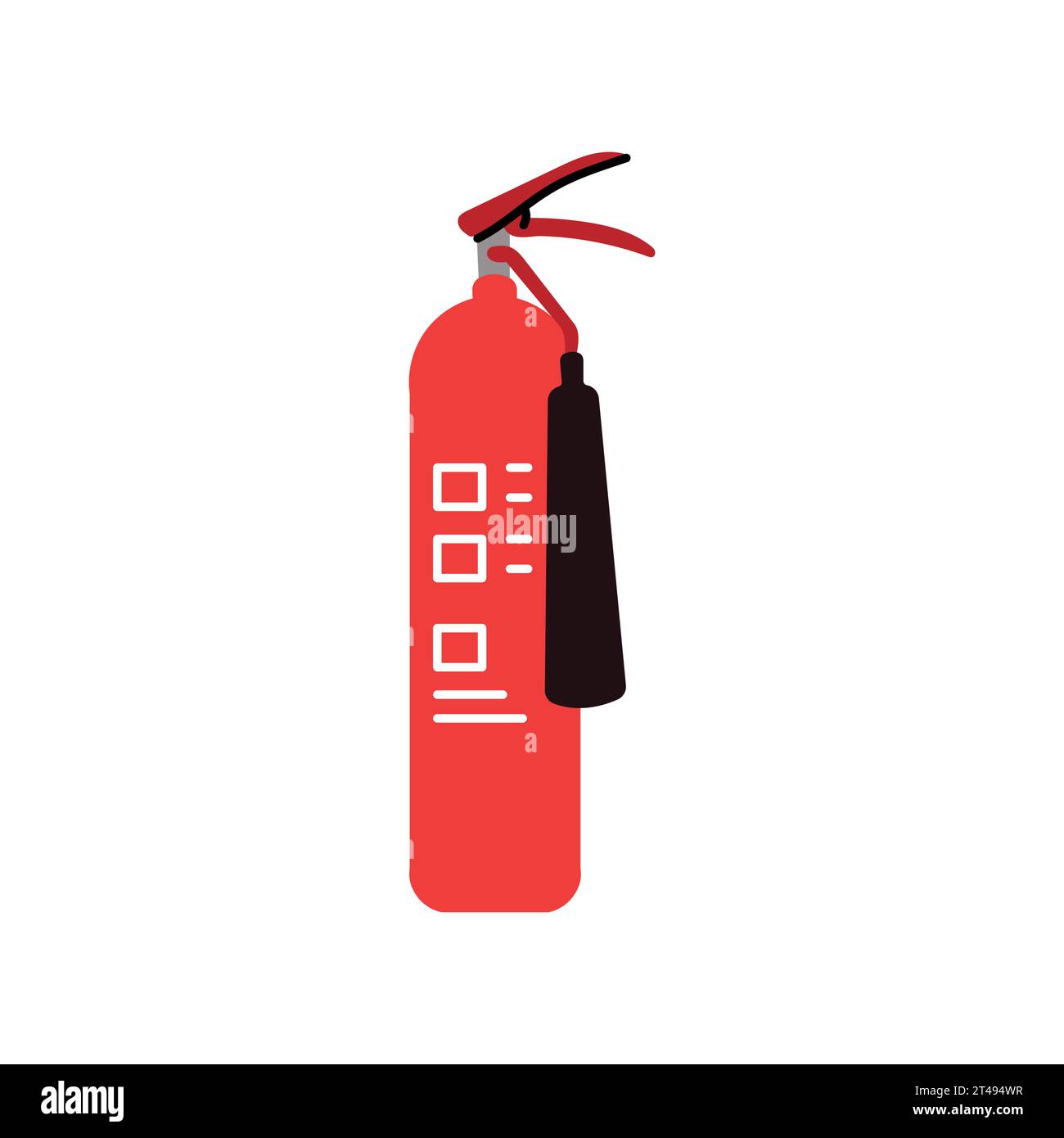 Fire extinguisher color icon. Portable fire-fighting equipment. Vector ...