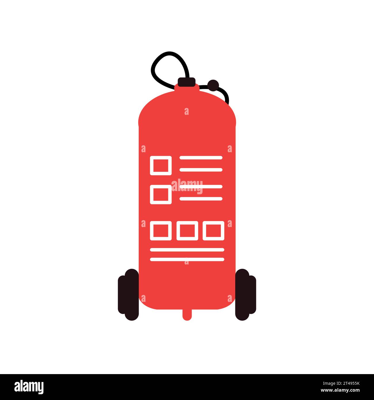 Fire extinguisher color icon. Portable fire-fighting equipment. Vector ...