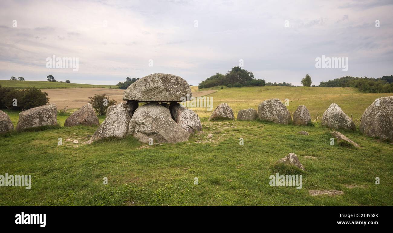 Poskaer Stenhus Dolmen in Djursland, Denmark Stock Photo - Alamy