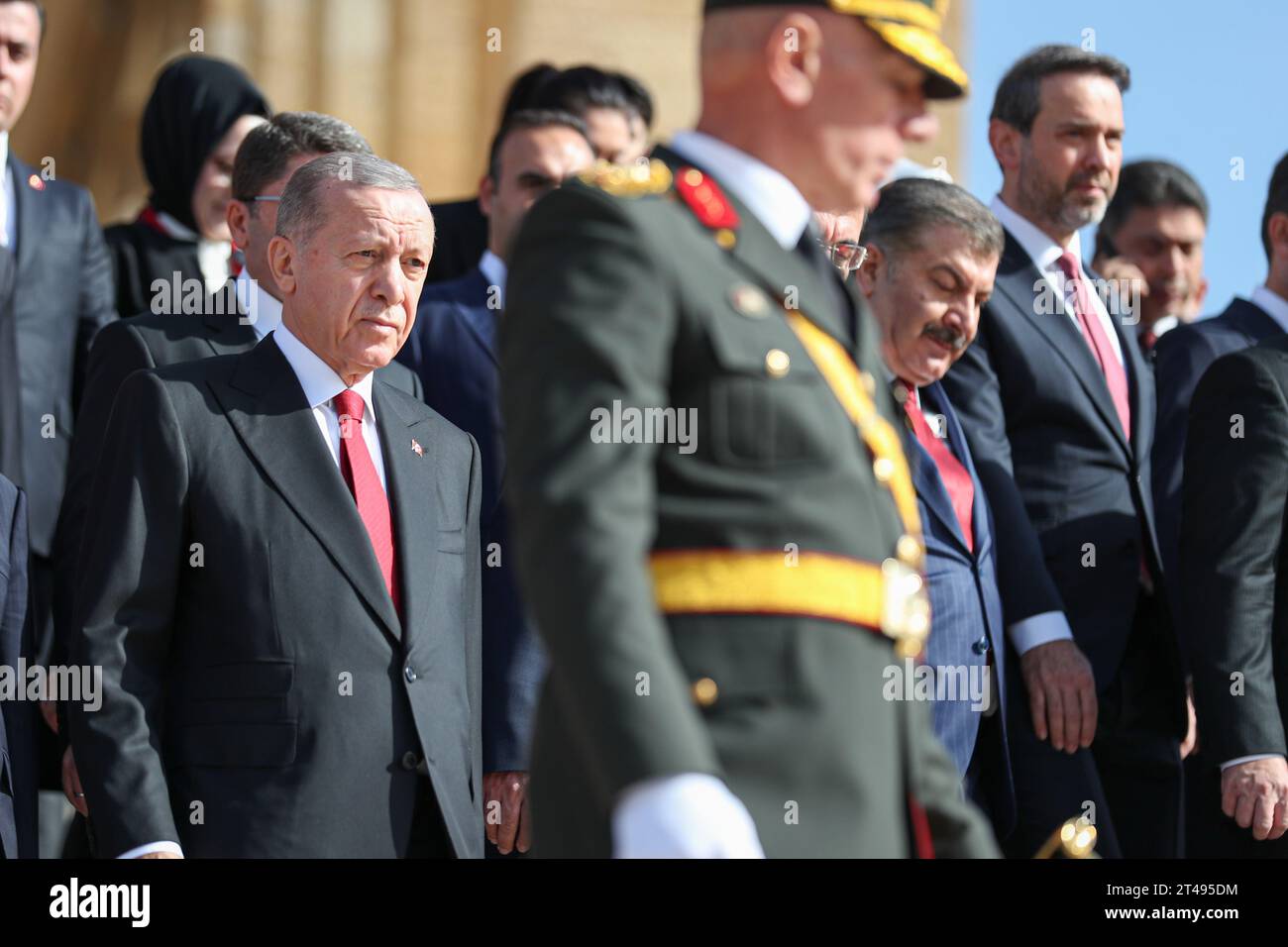Ankara, Turkey. 29th Oct, 2023. President Recep Tayyip Erdo?an seen ...