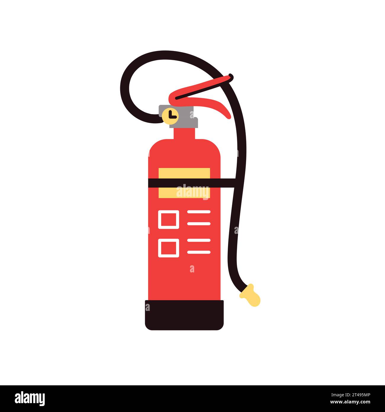 Fire extinguisher color icon. Portable fire-fighting equipment. Vector ...