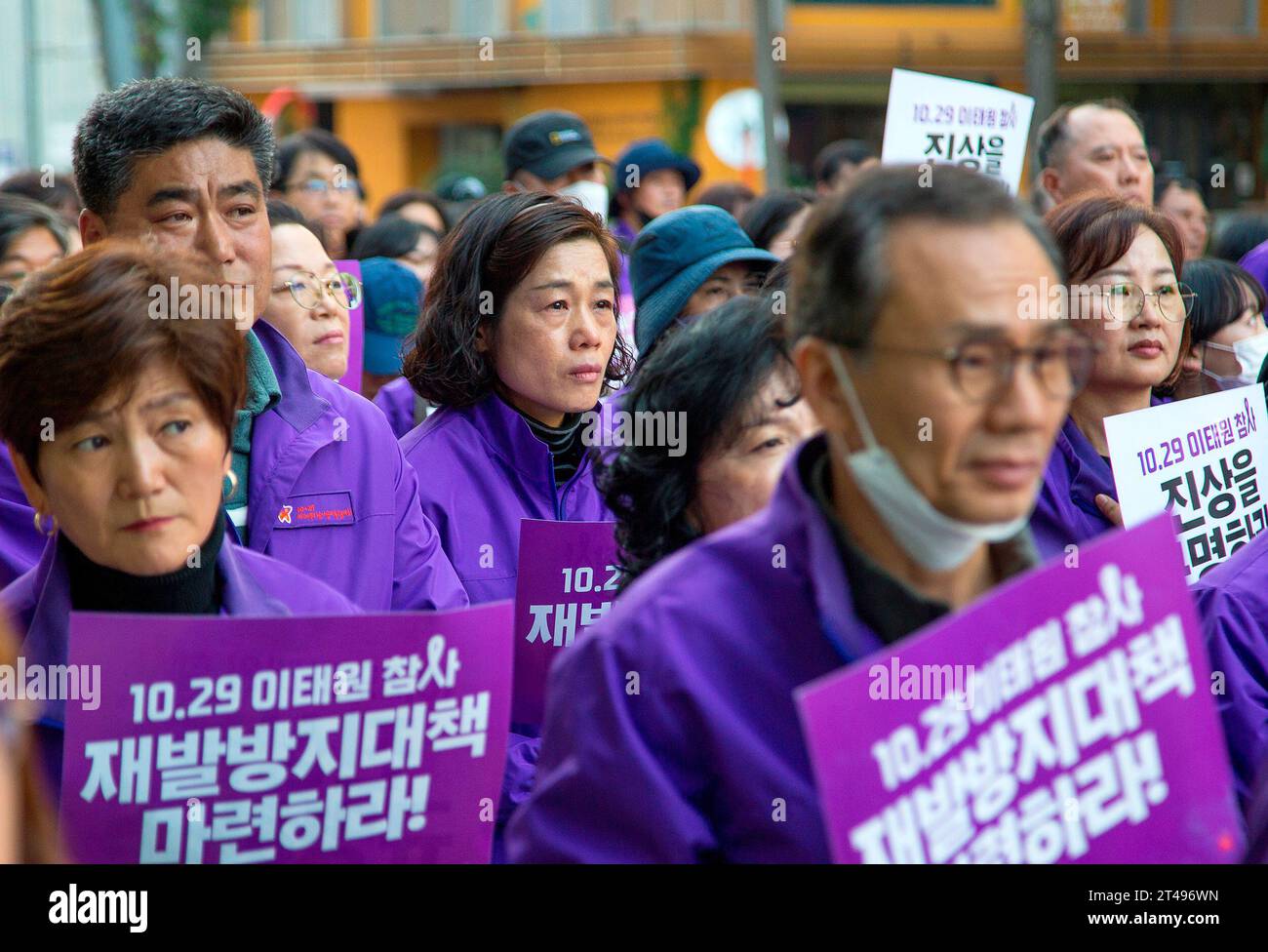 Itaewon tragedy, Oct 29, 2023 : Family members of victims of the ...