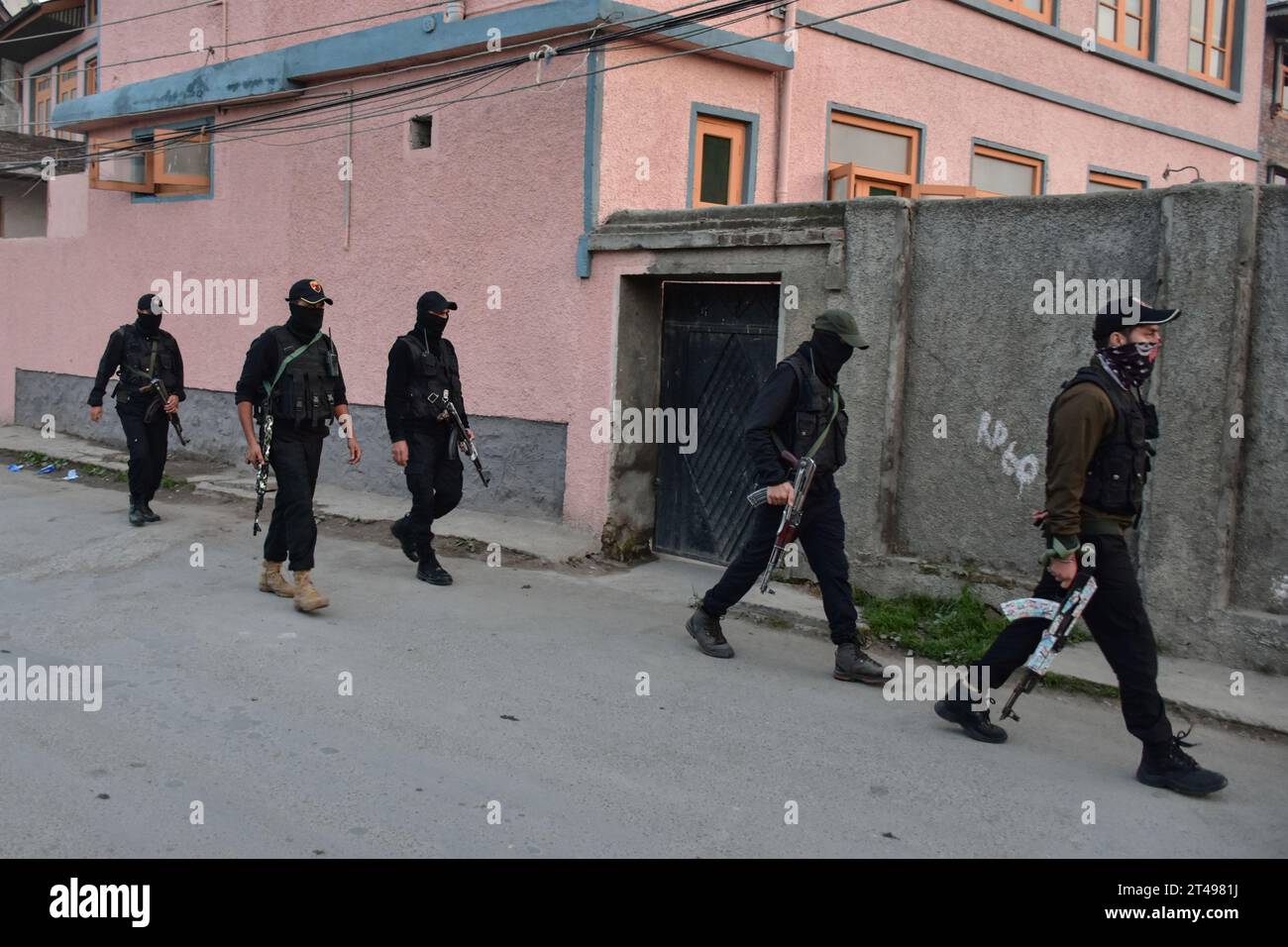Srinagar, India. 29th Oct, 2023. Members of Special Operation Group ...