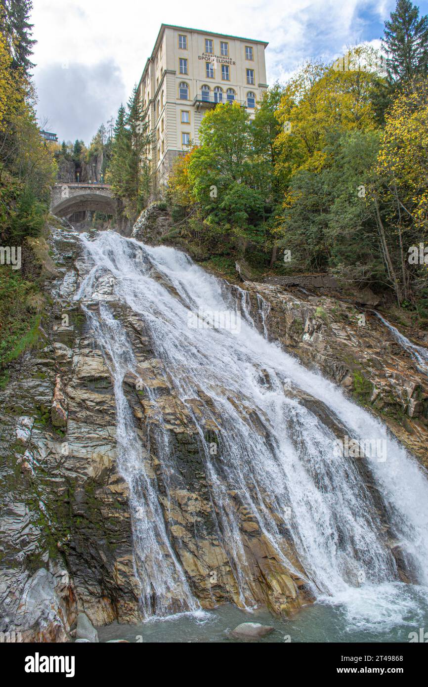 River Gasteiner Ache, Waterfall in Bad Gastein, Austria Stock Photo - Alamy