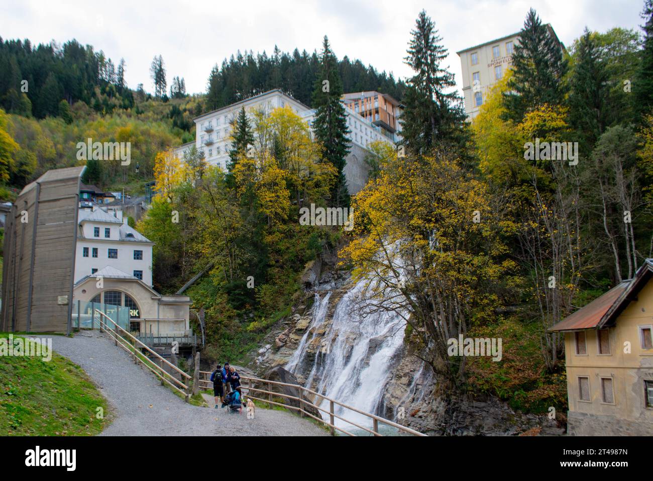 River Gasteiner Ache, Waterfall in Bad Gastein, Austria Stock Photo - Alamy