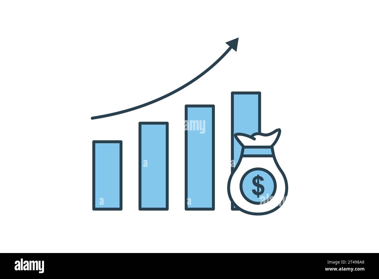 growth icon. icon related to investments and financial concepts. Flat ...