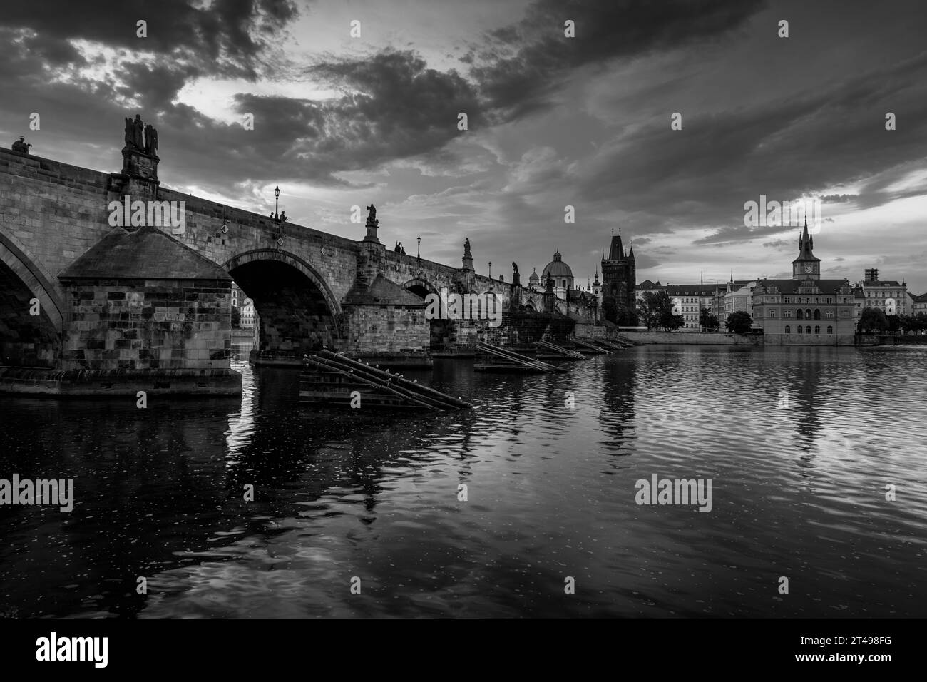 Prague in BNW Stock Photo - Alamy