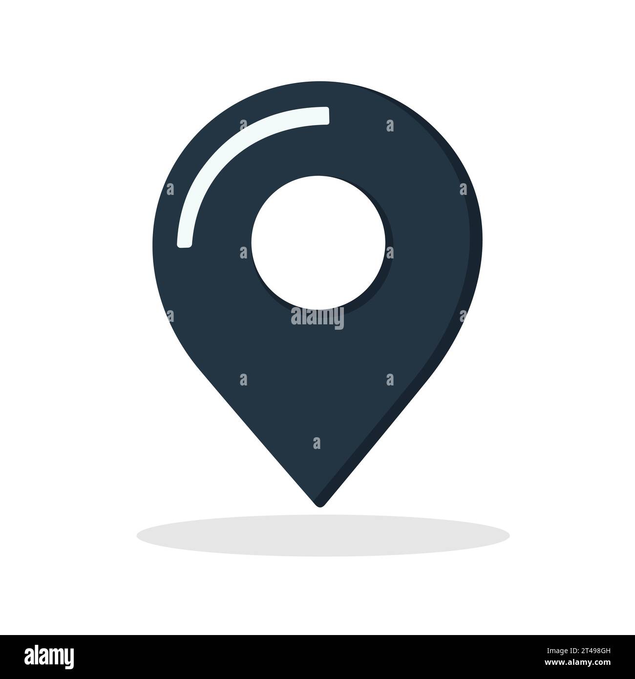 Location symbol. Map pointer icon. GPS icon isolated. Vector ...