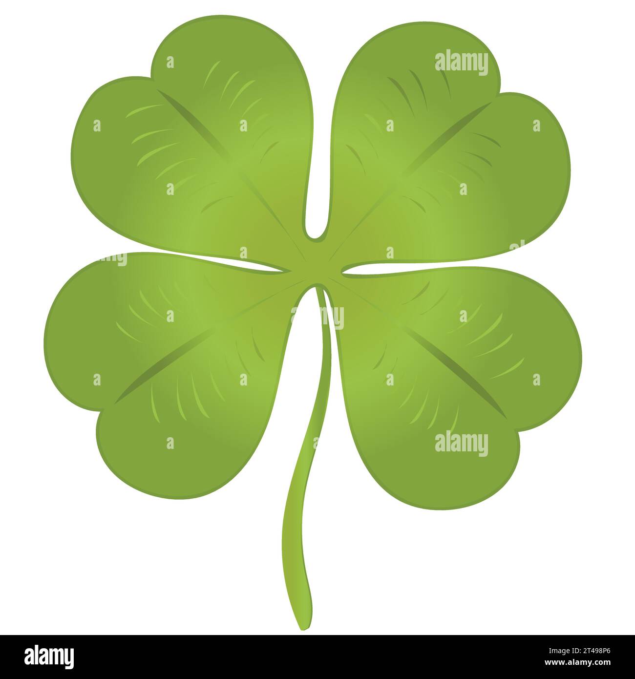 Isolated luck clover for Saint Patrick celebration; Leaf design for ...