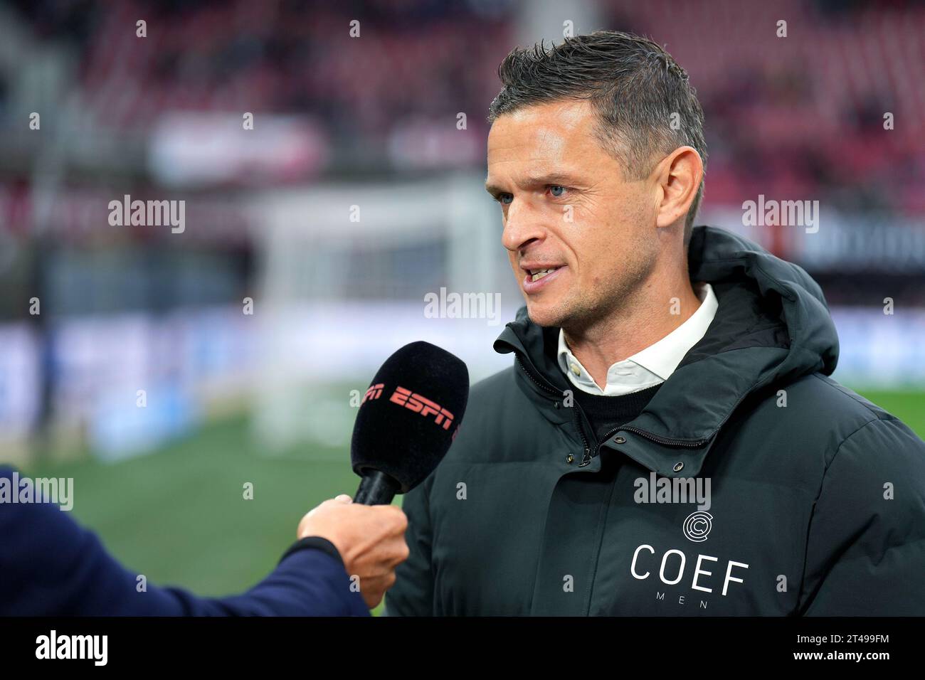ALKMAAR - NEC Nijmegen coach Rogier Meijer prior to the Dutch ...