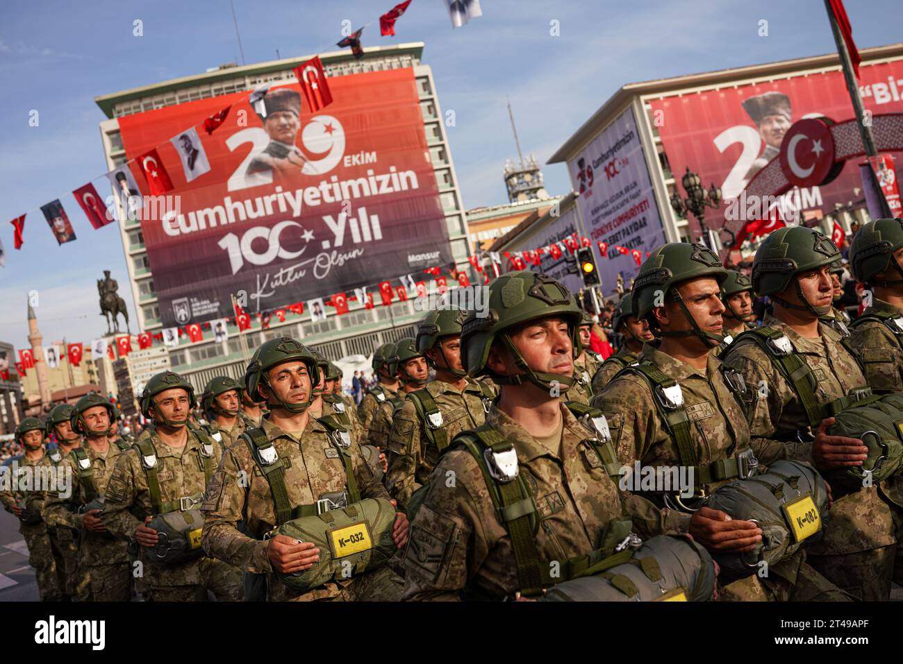 Ankara, Turkey. 29th Oct, 2023. Commando units of the Turkish armed ...