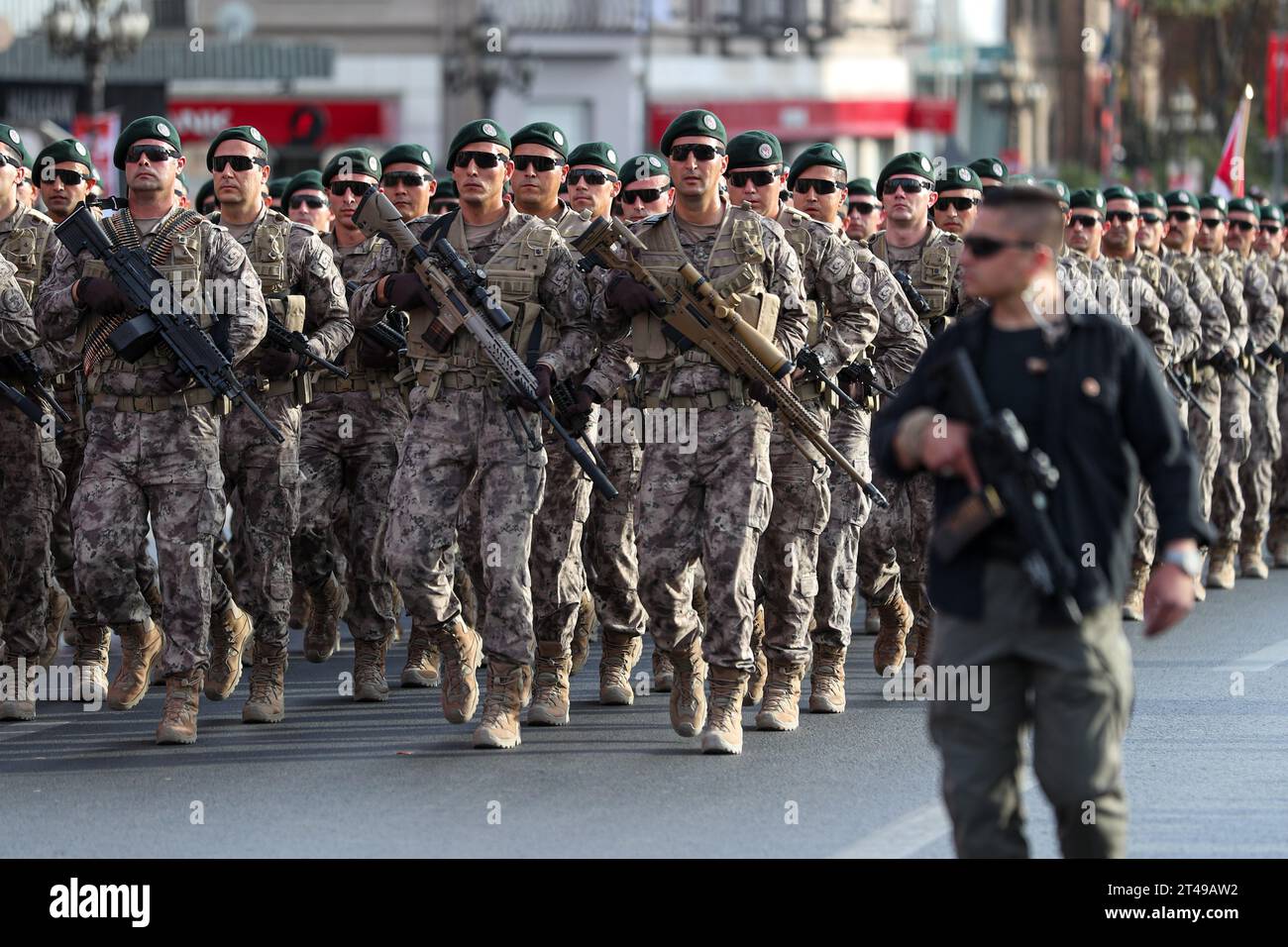 Ankara, Turkey. 29th Oct, 2023. Police special operations units are ...