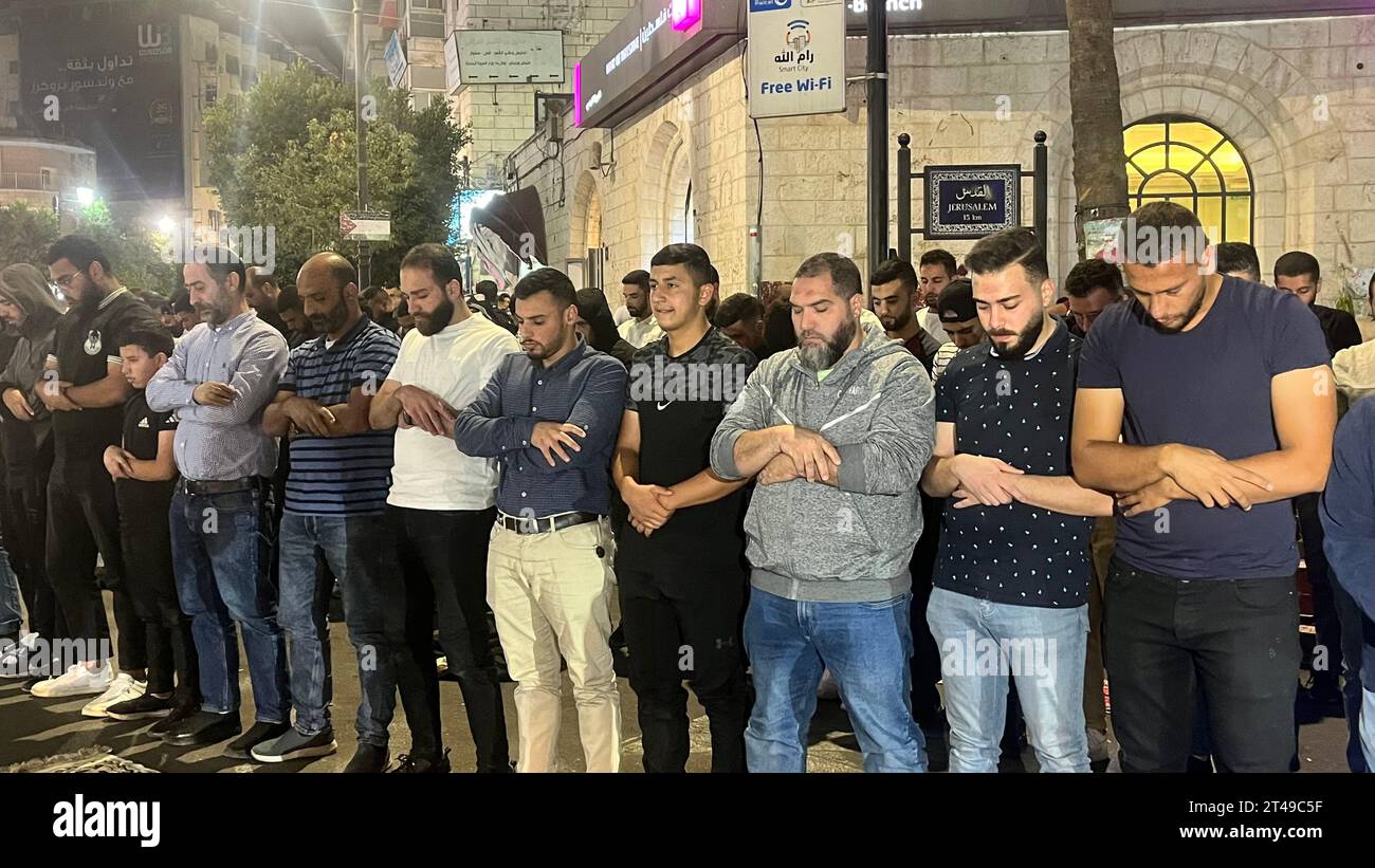 Ramallah, Palestina. 29th Oct, 2023. RAMALLAH (PALESTINE), 10/29/2023 ...
