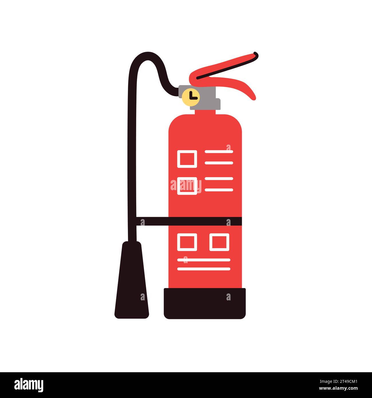 Fire extinguisher color icon. Portable fire-fighting equipment. Vector ...