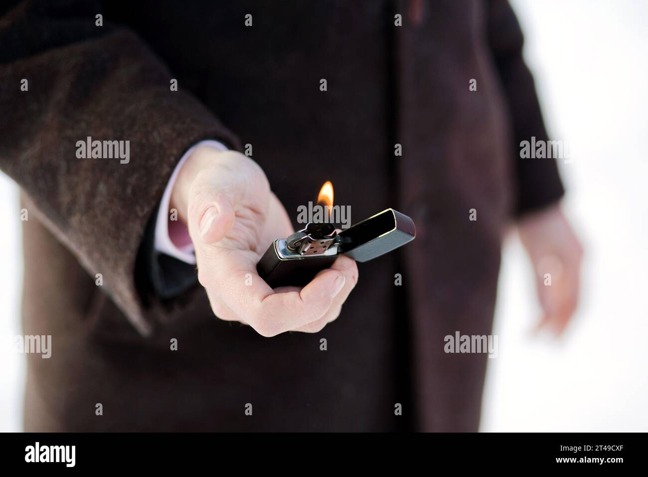Male caucasian hand setting fire hi-res stock photography and images ...