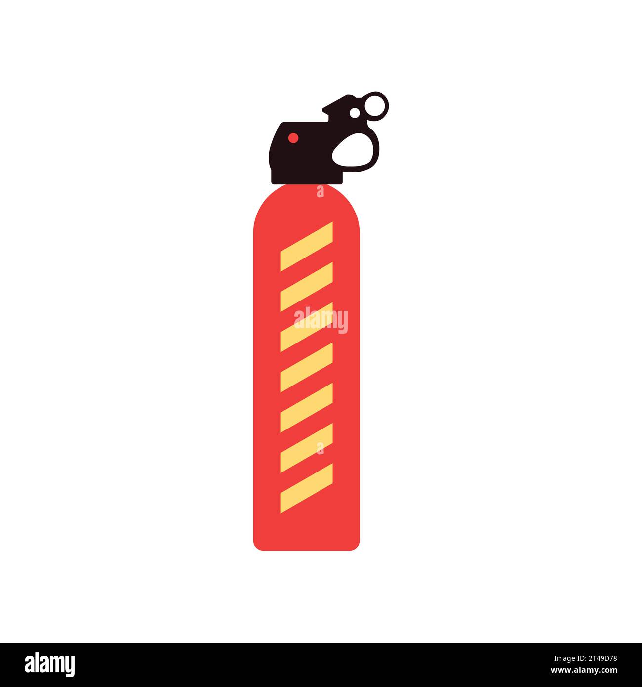 Fire extinguisher color icon. Portable fire-fighting equipment. Vector ...