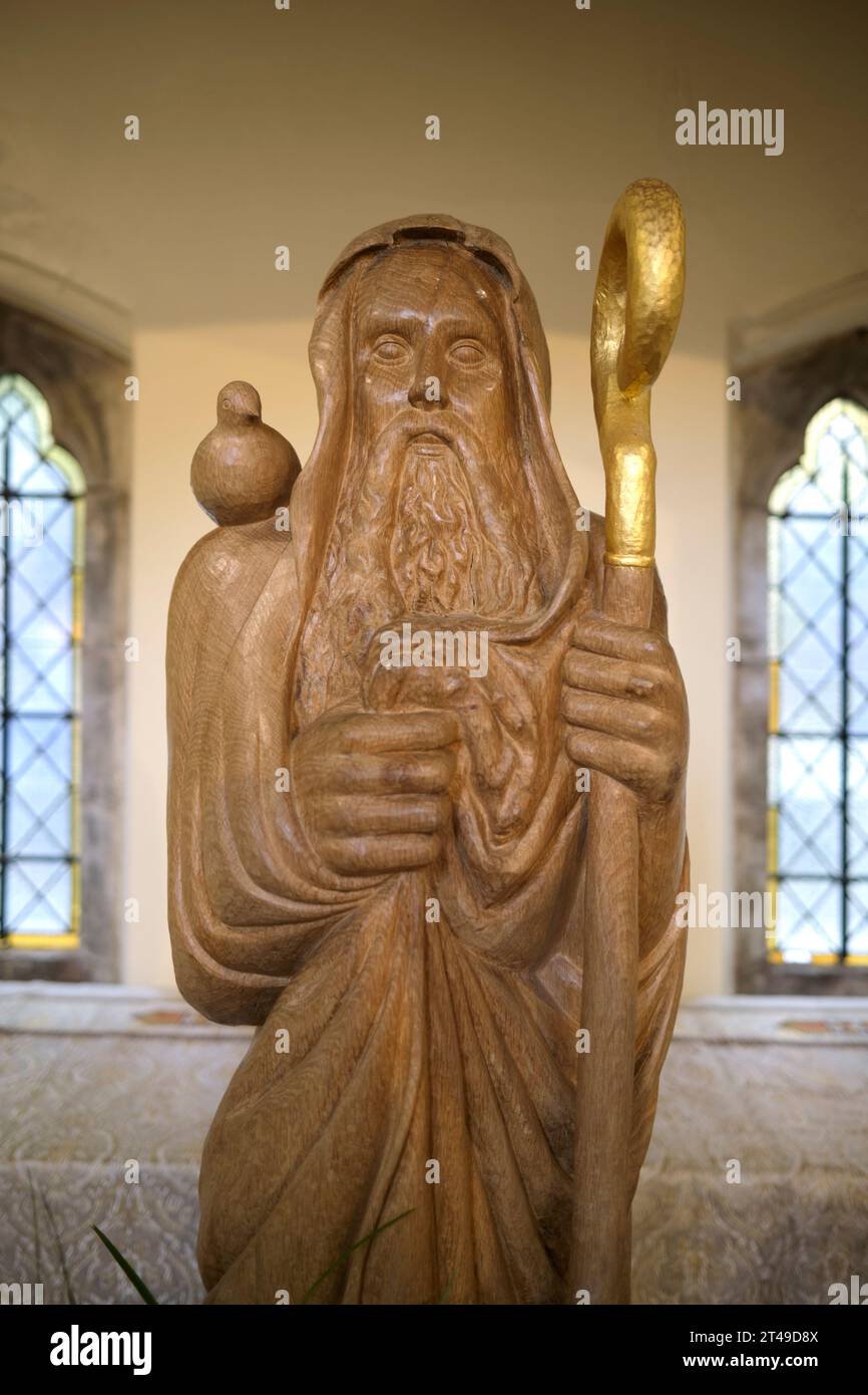 Carved Figure onf St David Metropolitan Cathedral Church of St David ...