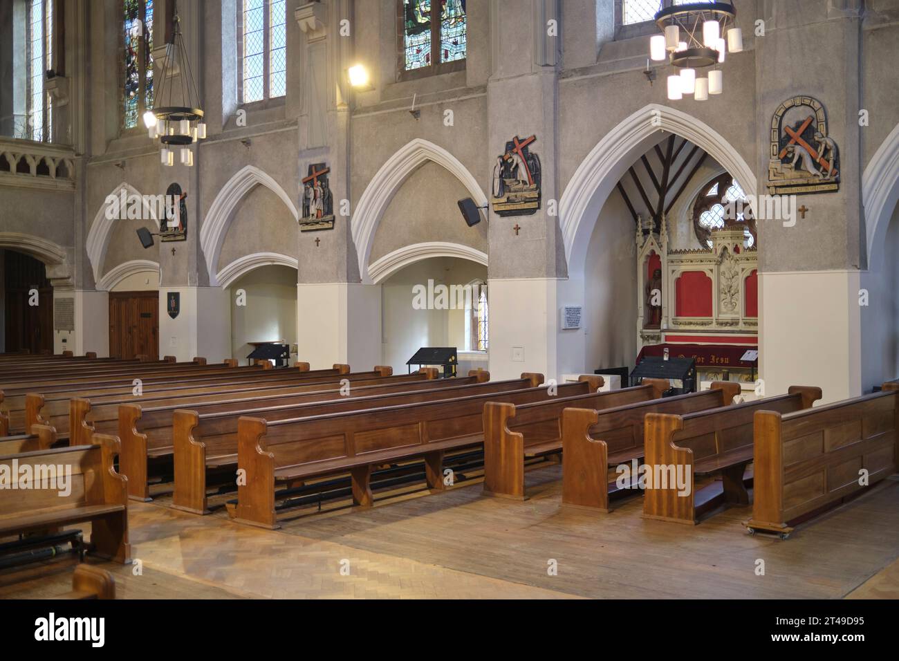 Metropolitan Cathedral Church of St David Cardiff South Wales UK Stock ...