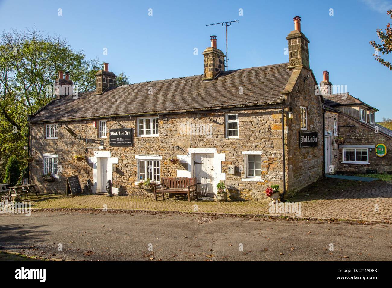 The Black Lion public house in the North Staffordshire Peak District ...