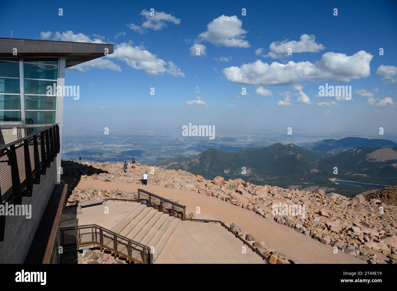 Pikes Peak in the Rocky Mountains outside of Colorado Springs in ...