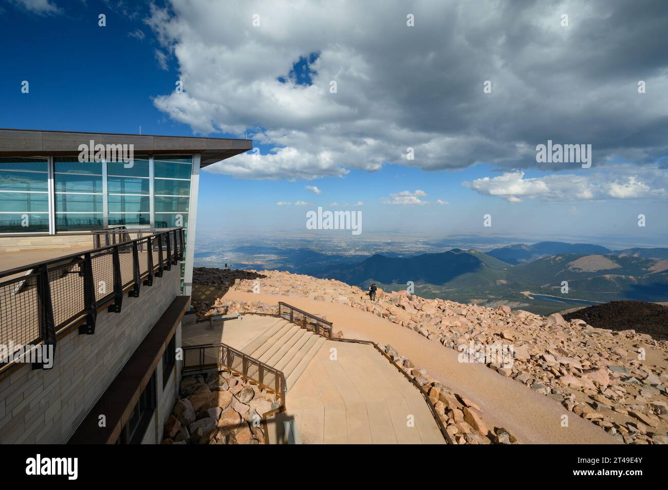 Pikes Peak in the Rocky Mountains outside of Colorado Springs in ...