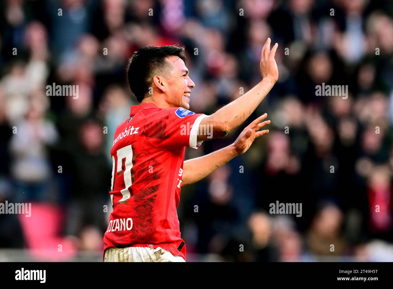 EINDHOVEN - Hirving Lozano of PSV during the Dutch Eredivisie match ...