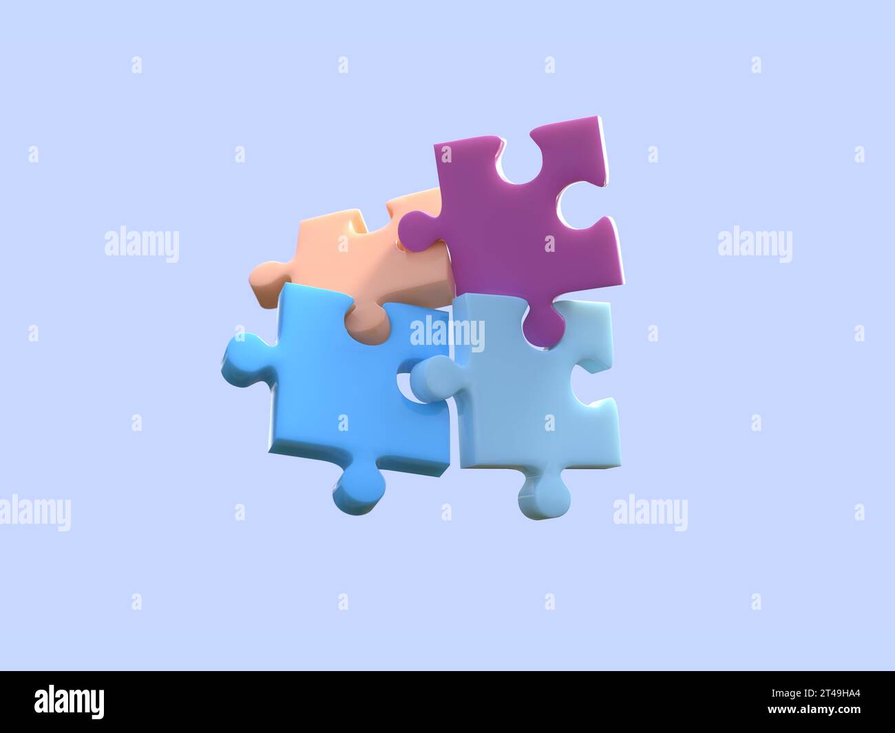 connecting four puzzles Stock Photo - Alamy