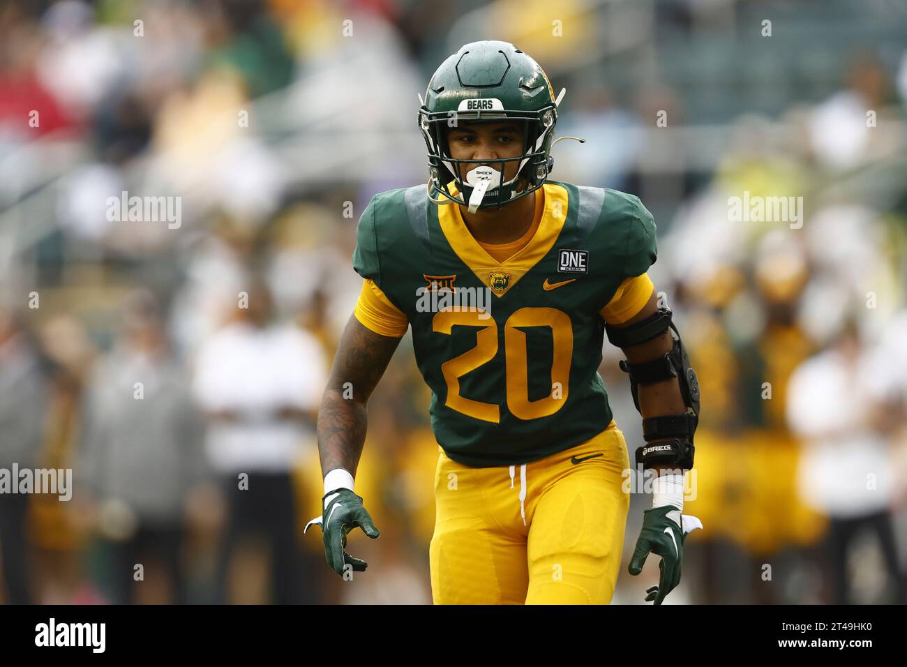 Baylor safety Devin Lemear (20) is seen during an NCAA football game ...