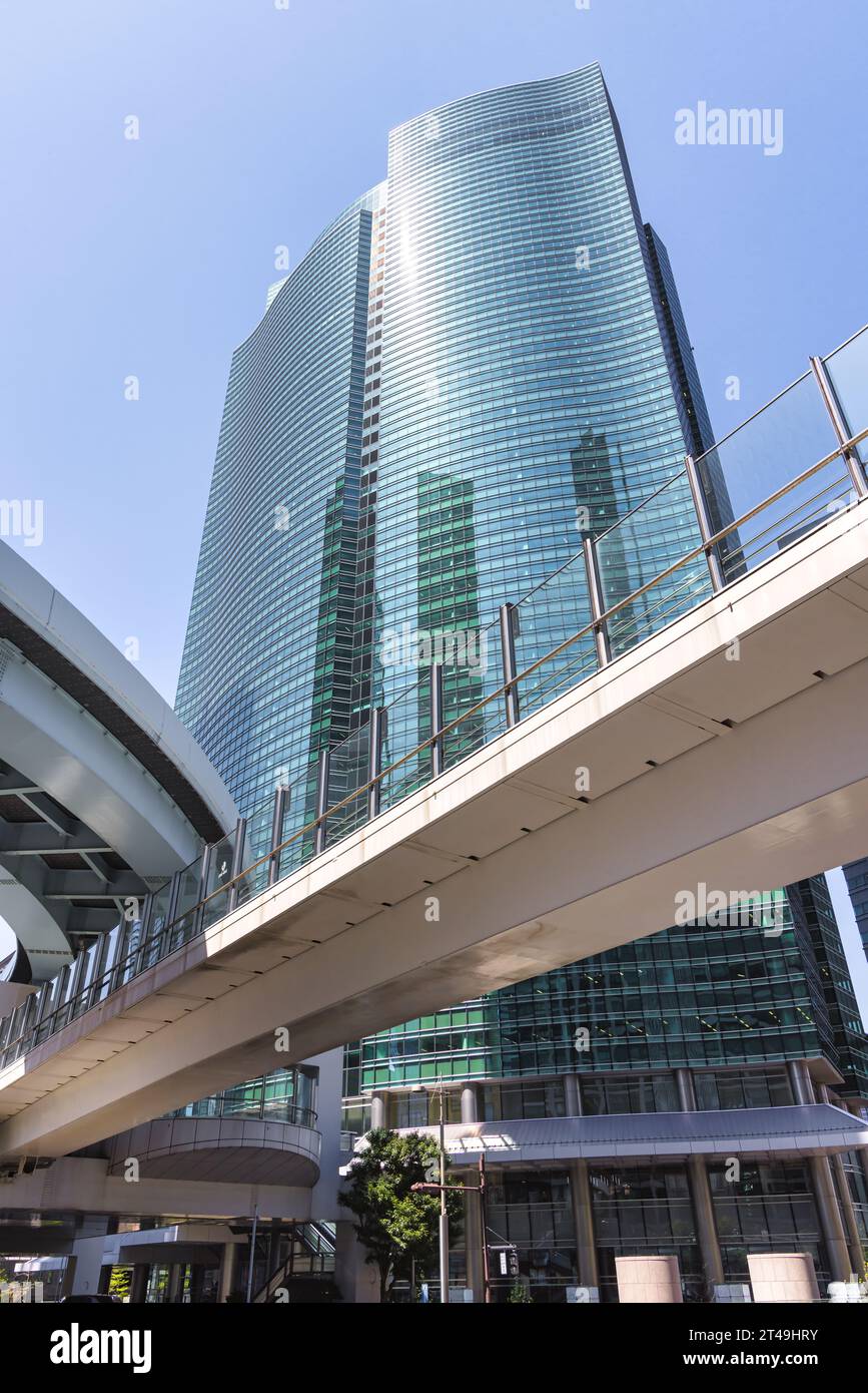 Tokyo, Japan - April 10, 2023: skyscraper Shiodome City Center. It is a ...