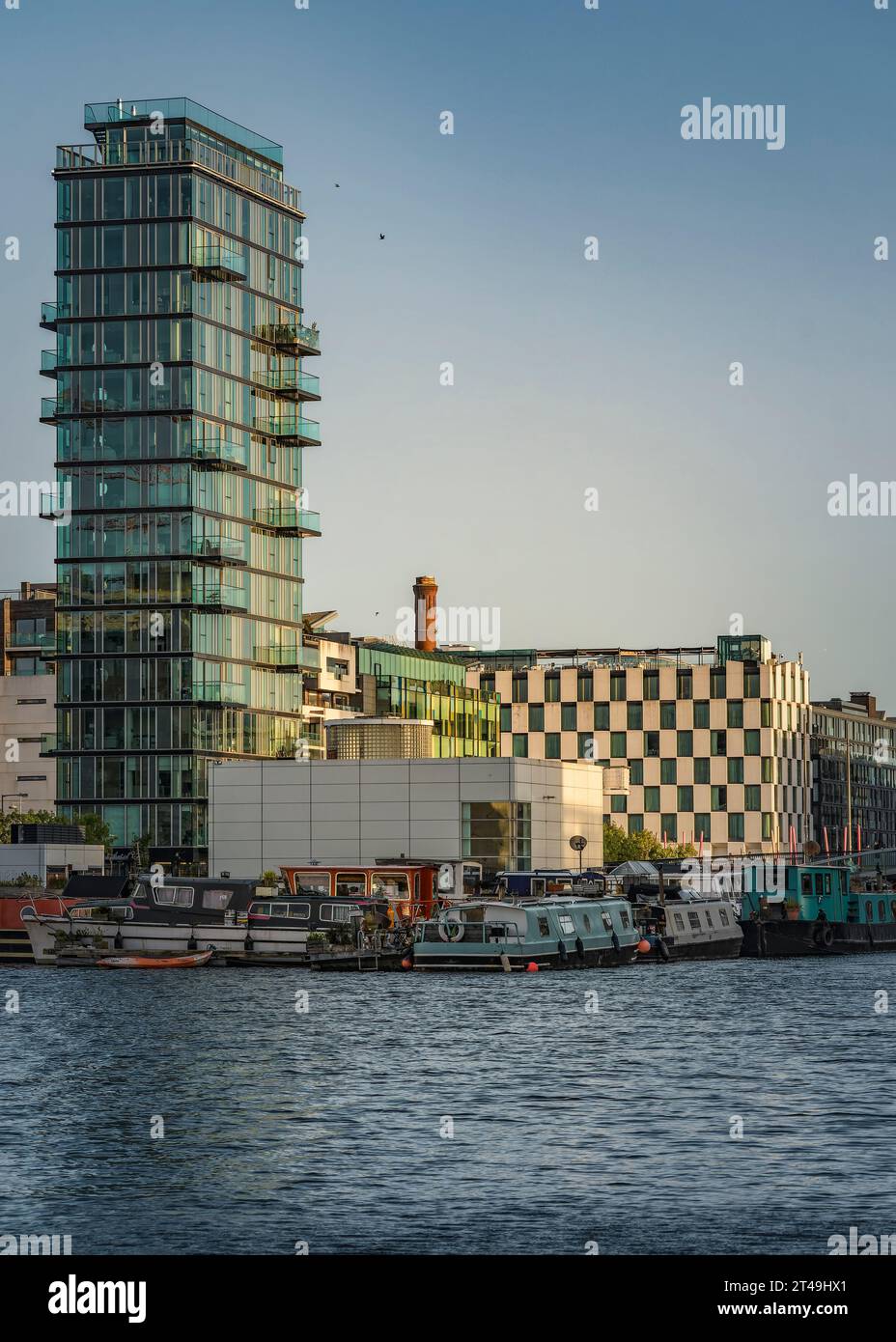 Modern glass building at Grand Canal Docks. Dublin. Ireland Stock Photo ...