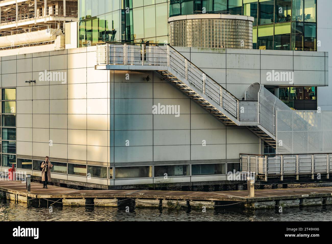 The Grand Canal Marina in the inner dock of the Grand Canal Basin with ...