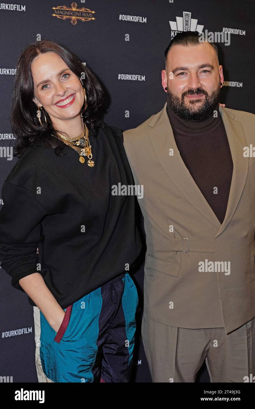 Leanne Best and Daniel P Lewis arrive for the world premiere of Our Kid ...