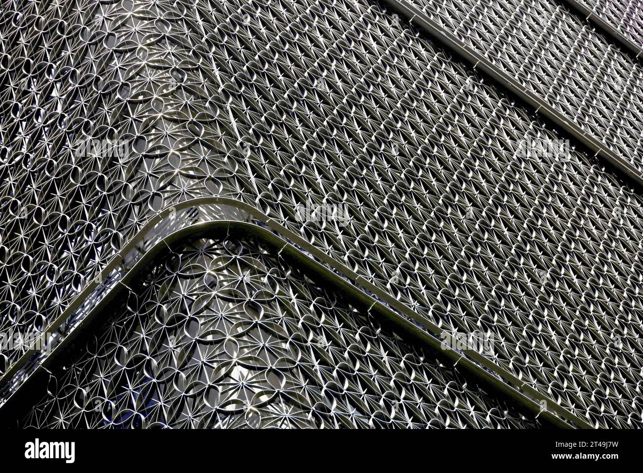 The wall of a building with a modern classic design with a unified ...