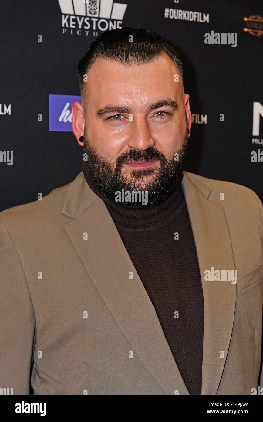 Daniel P Lewis arrives for the world premiere of Our Kid at the Curzon ...