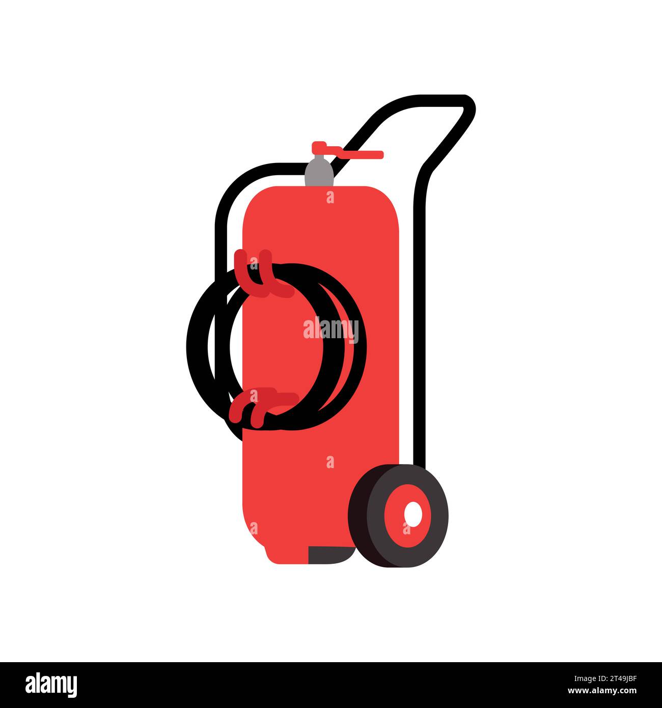 Fire extinguisher color icon. Portable fire-fighting equipment. Vector ...