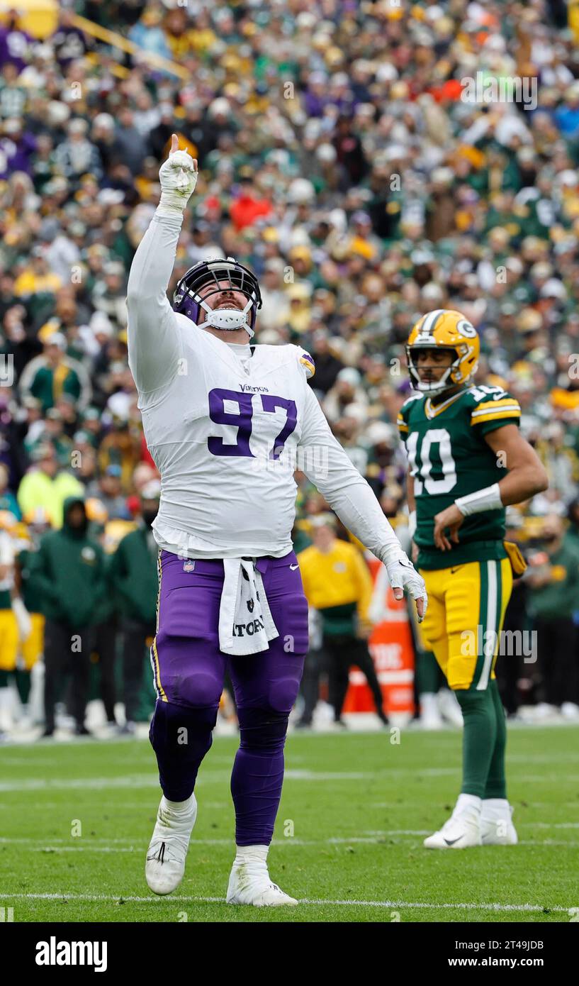 Minnesota Vikings defensive tackle Harrison Phillips (97) reacts to a ...