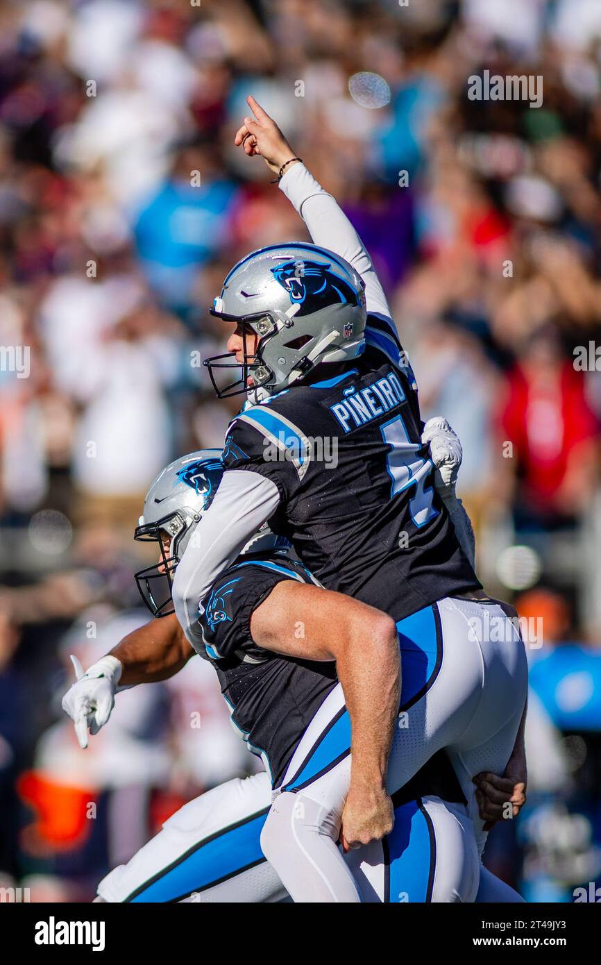 Charlotte, NC, USA. 29th Oct, 2023. Carolina Panthers place kicker Eddy ...