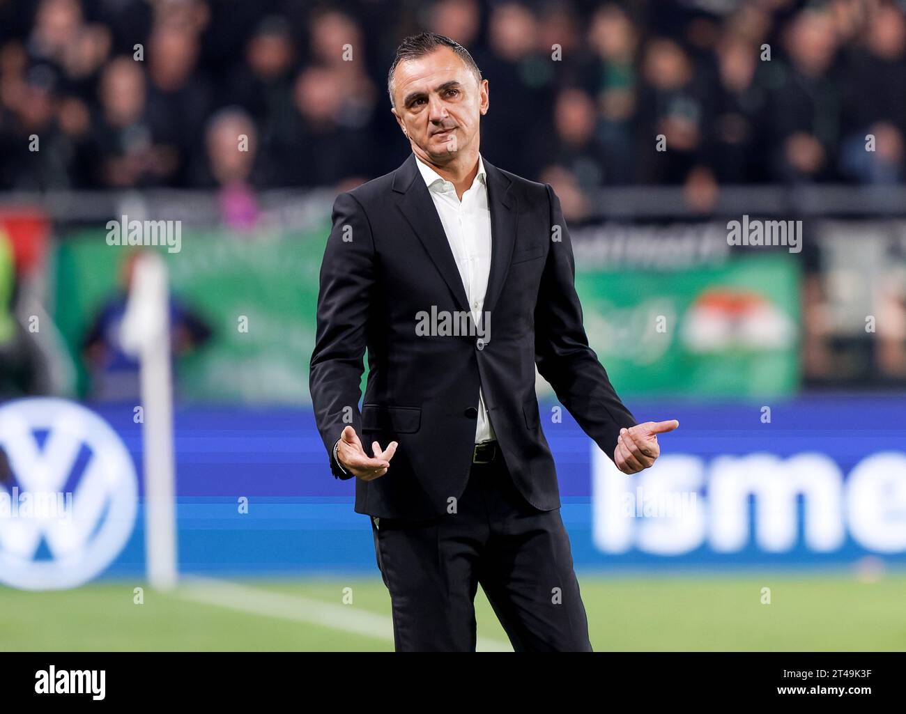 Budapest, Hungary. 29th October, 2023. Nebojsa Vignjevic, head coach of ...