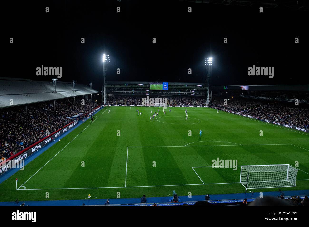 LONDON, ENGLAND - OCTOBER 27: A general view of the stadium during the ...