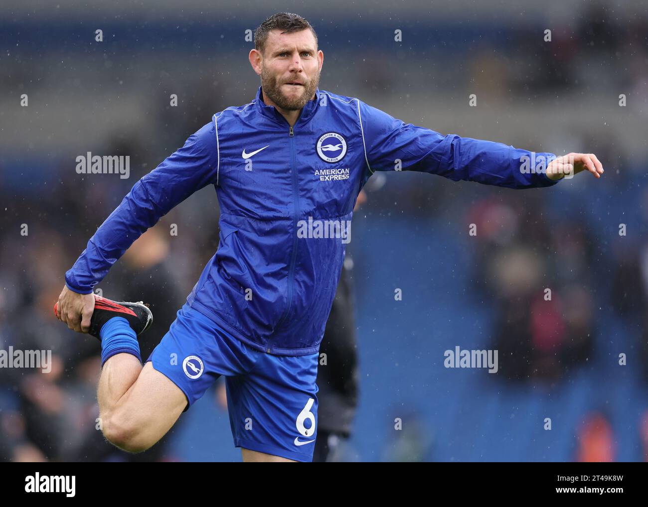 Brighton and Hove, UK. 29th Oct, 2023. James Milner of Brighton and ...