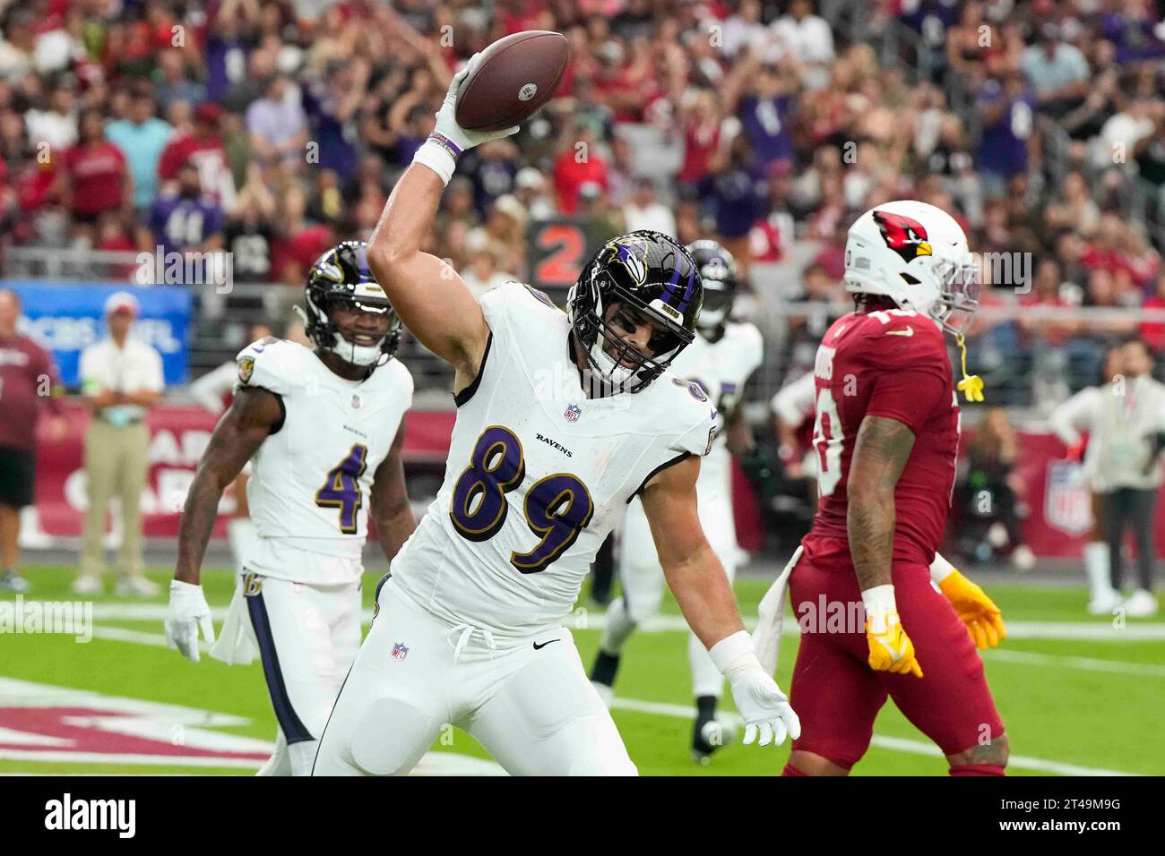 Baltimore Ravens tight end Mark Andrews (89) celebrates his touchdown ...