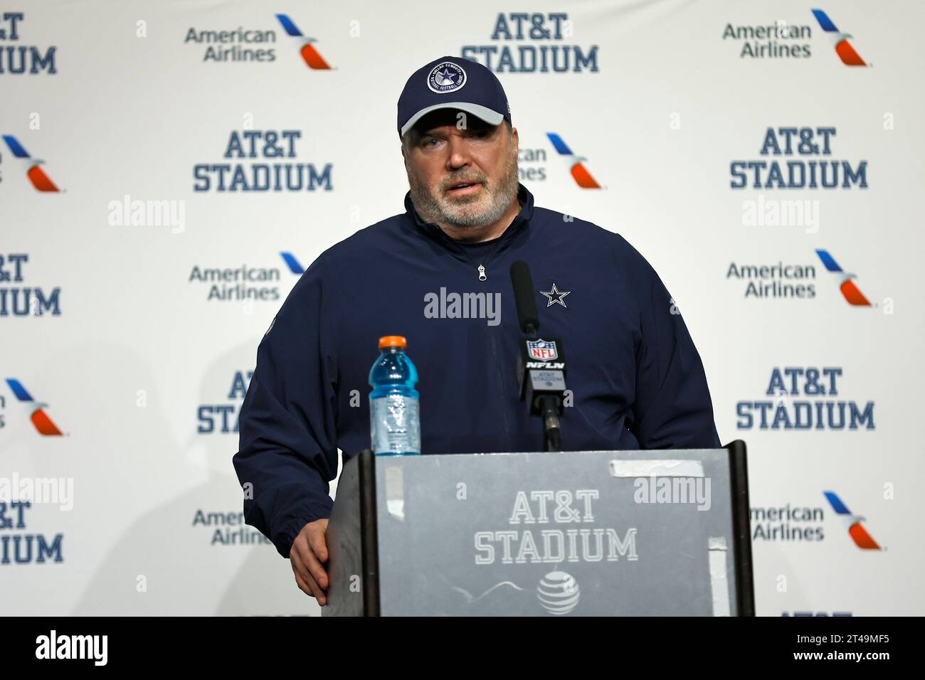 Dallas Cowboys head coach Mike McCarthy speaks during a press ...