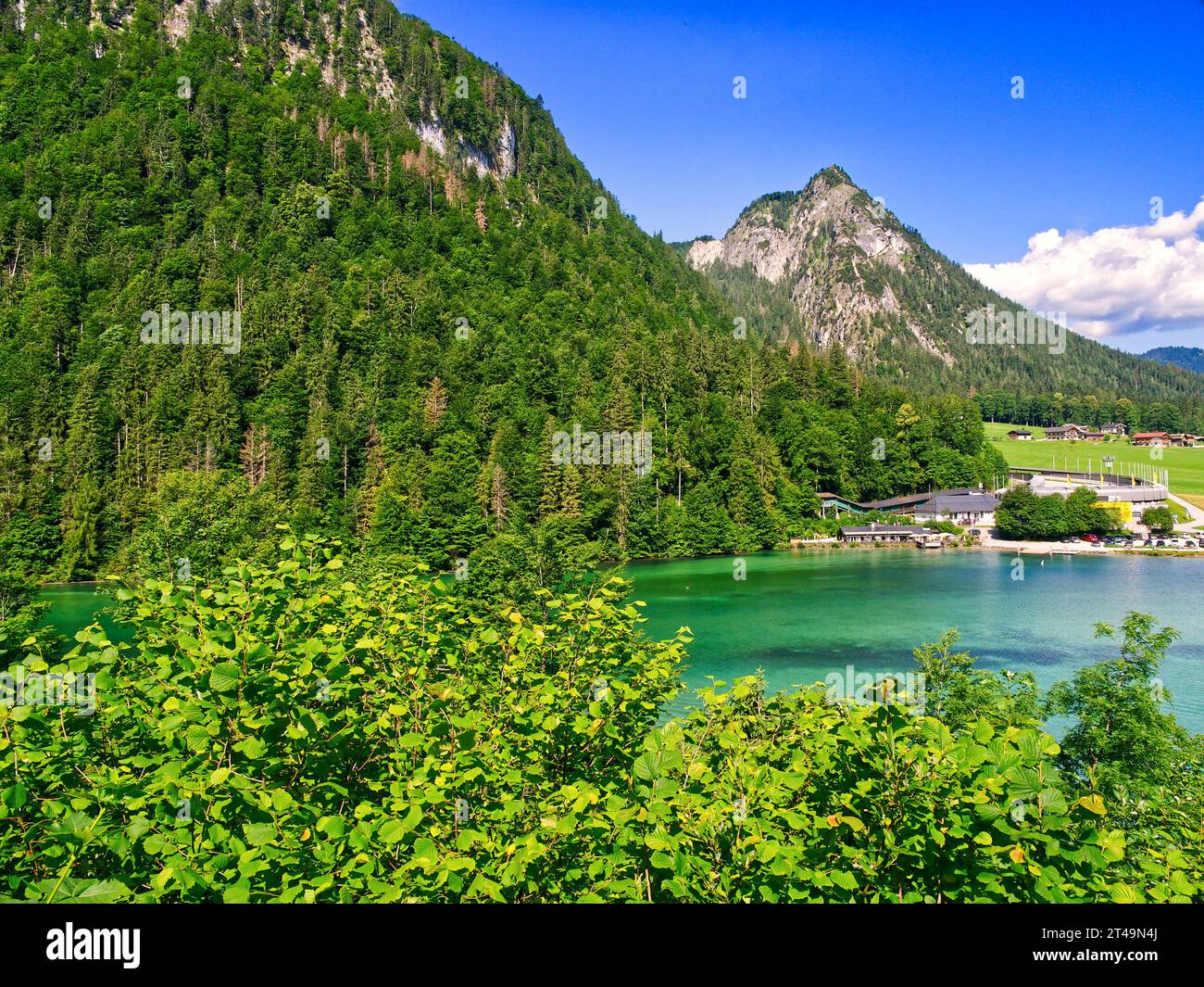 Overview of Konigssee lake and port in Bavaria, Germany Stock Photo - Alamy