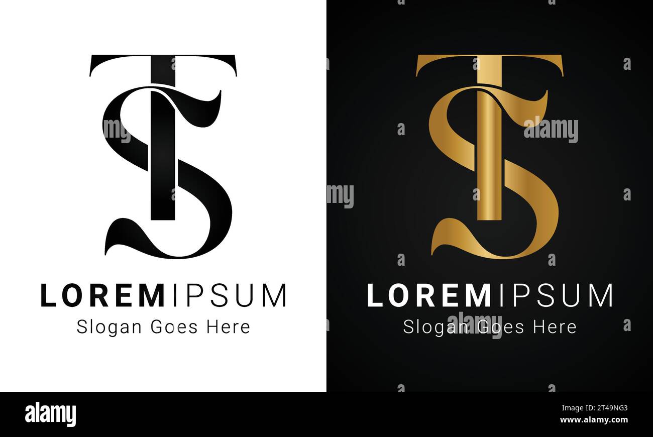 Letter ts logo hi-res stock photography and images - Alamy