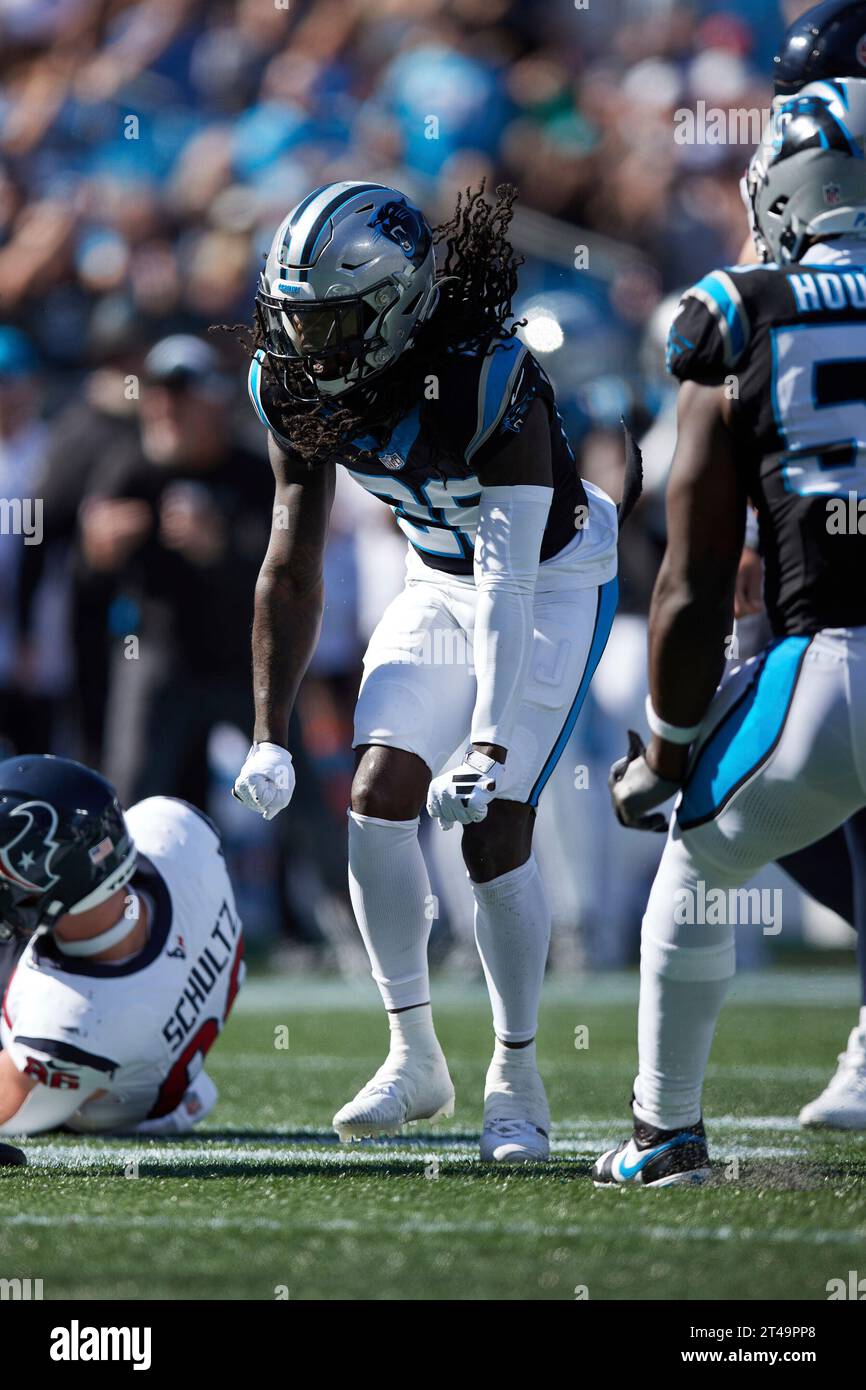 Carolina Panthers cornerback Donte Jackson (26) reacts after making a ...