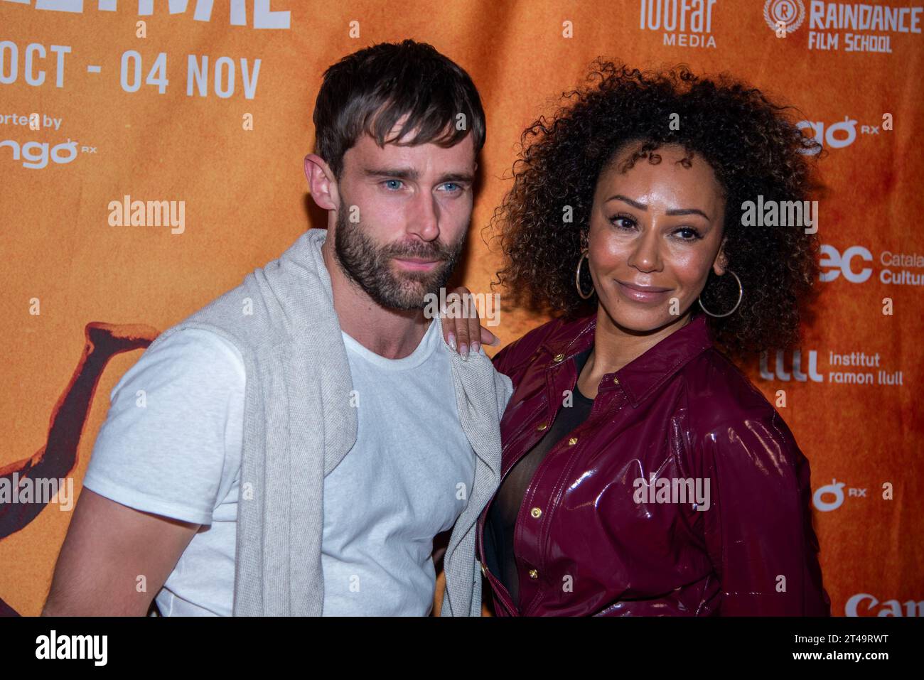 London, UK. 29th Oct, 2023. Christian Cooke and Mel B attend the World ...